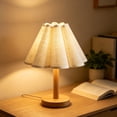 Pxyqht Petal Flower Lampshade Table Lamp with Detachable Cover Elegant ...