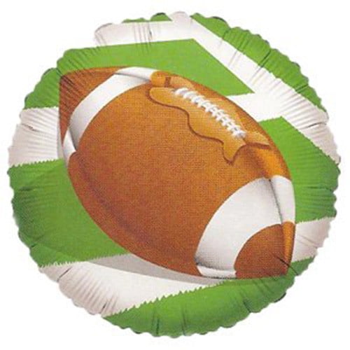 18" Football Green Theme Foil / Mylar Balloons ( 3 Balloons ) - Walmart ...