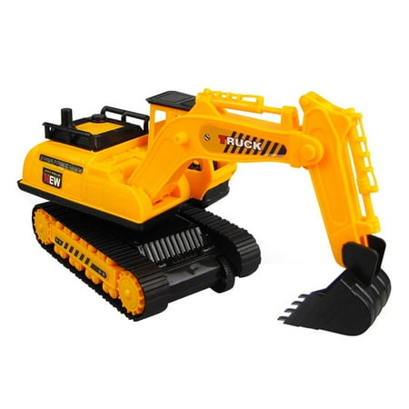 Baby Excavator Toy RC Engineering Car Remote Control Plastic Kid Child ...