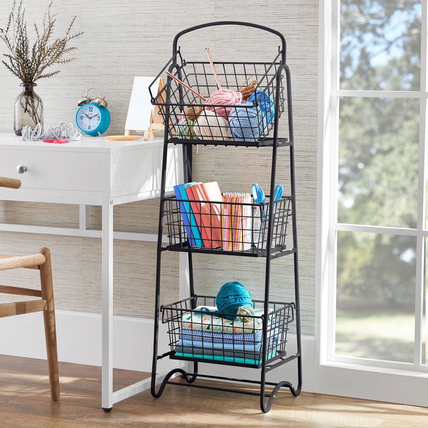 Member's Mark 3-Tier Floor Basket Stand, Choose Color - Samsclub.com
