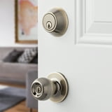 Free Shipping! Hyper Tough Locking Ball Combo Twin Pack Antique Brass 2 Entry Door Knobs 2 ...