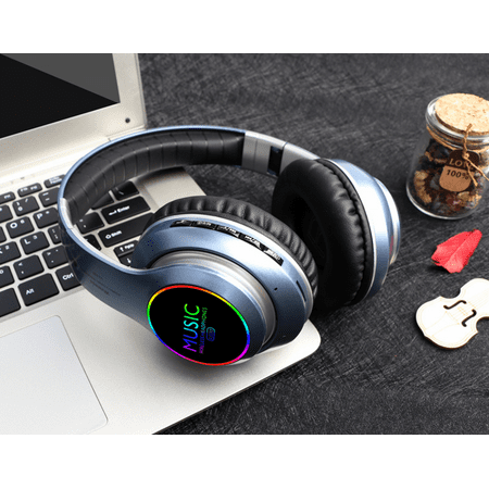 Folding LED Wireless Headset Bluetooth Sports Card Wireless Gaming ...