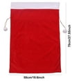 1 PC Christmas Red Velvet Santa Bags with Drawstring Christmas Gift ...
