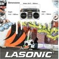 Lasonic i-931BT 80s Style Bluetooth Boombox - WHITE, Retro Design, AM ...