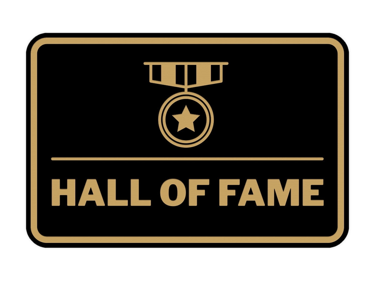Signs ByLITA Classic Framed Hall of Fame Sign (Black /Gold) - Small ...