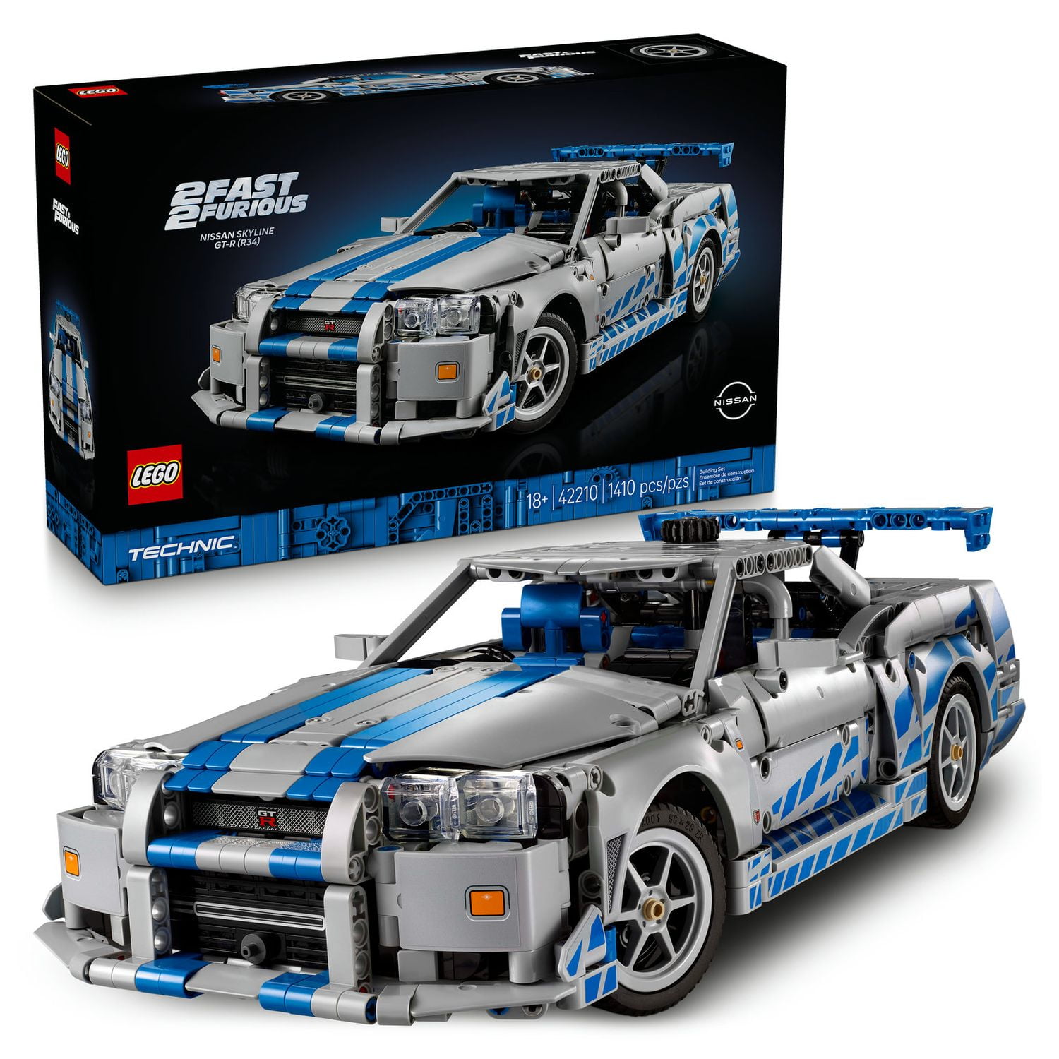 Set LEGO Technic Coche Nissan Skyline GT-R (R34) de 2 Fast 2 Furious | Walmart en línea