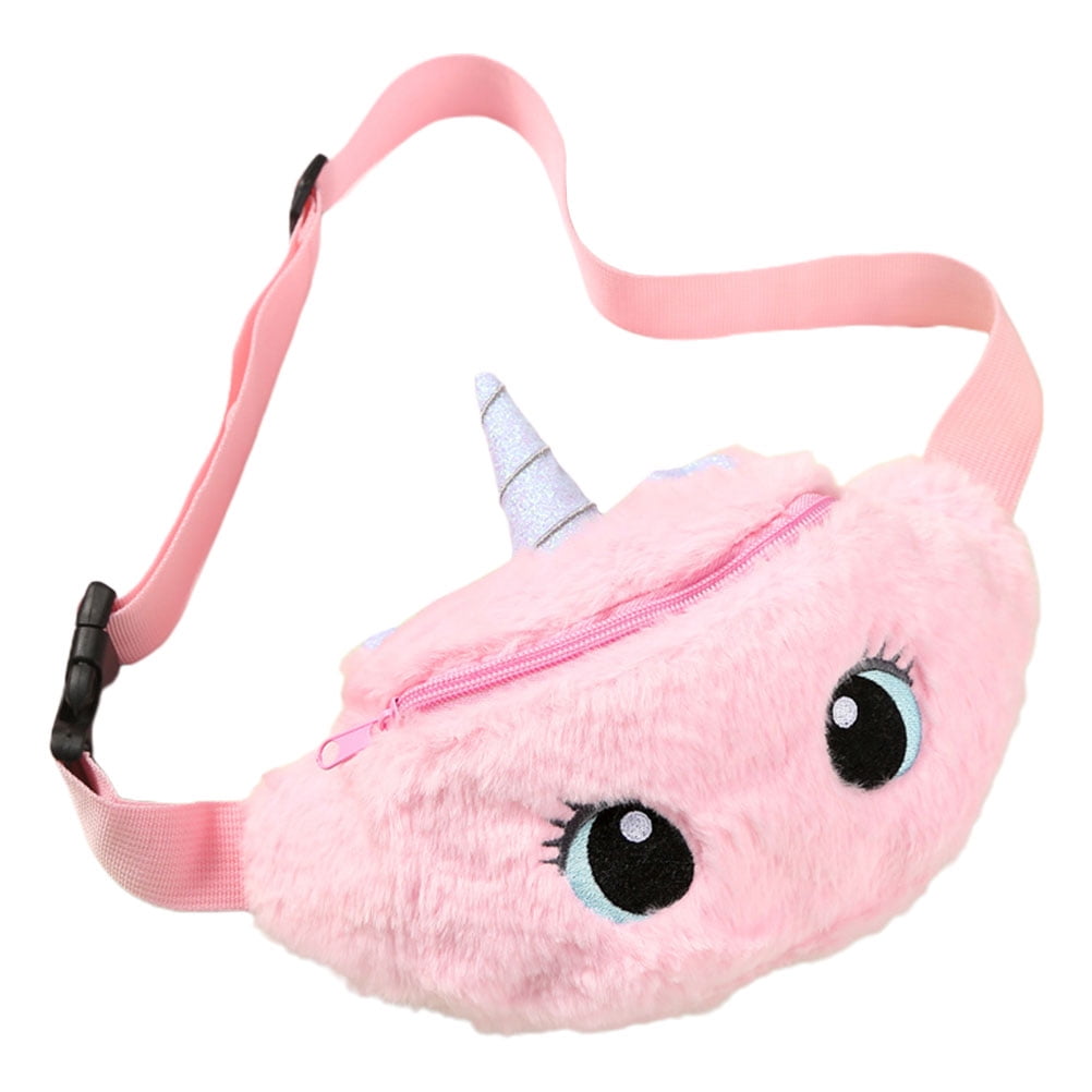 Click here for Homemaxs Girl Unicorn Waist Bag Plush Belt Pouch C... prices