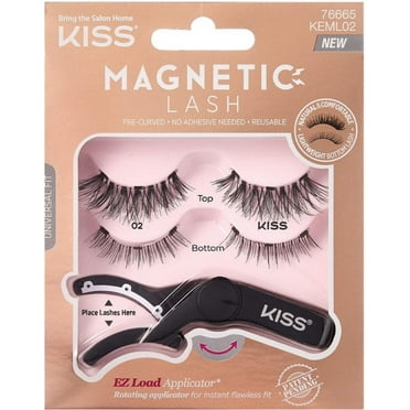 KISS Magnetic Strip False Eyelashes 01 - Walmart.com