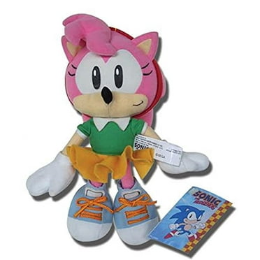 Sonic The Hedgehog Amy Rose Plush Doll with Key Chain - Stuffed Animal ...