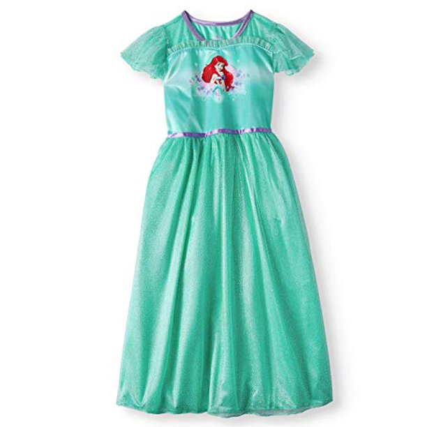 Disney - The Little Mermaid Ariel Girls Fantasy Gown Nightgown Pajamas ...