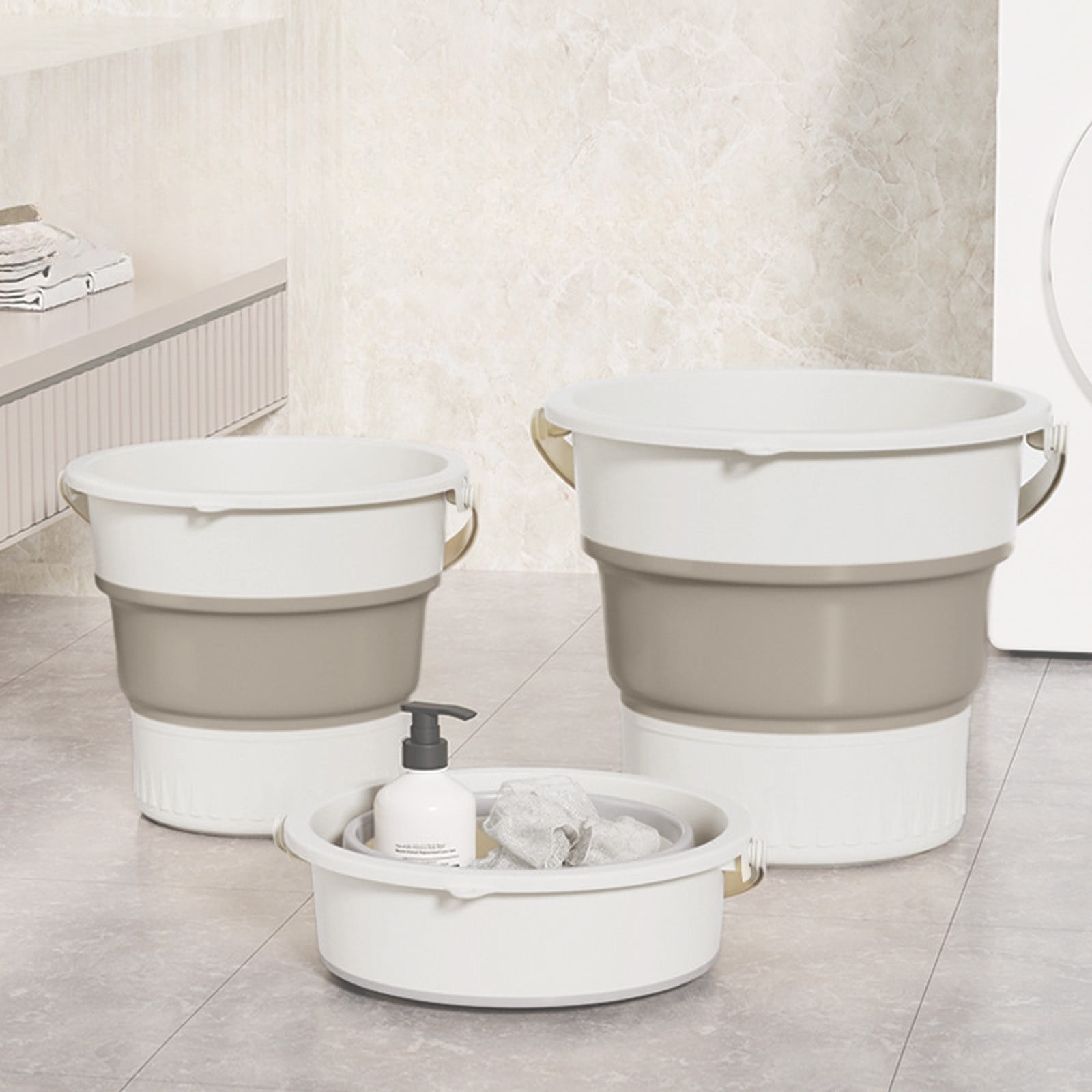 Click here for Com1950s 2.6 Gallons Foldable Collapsible Bucket -... prices