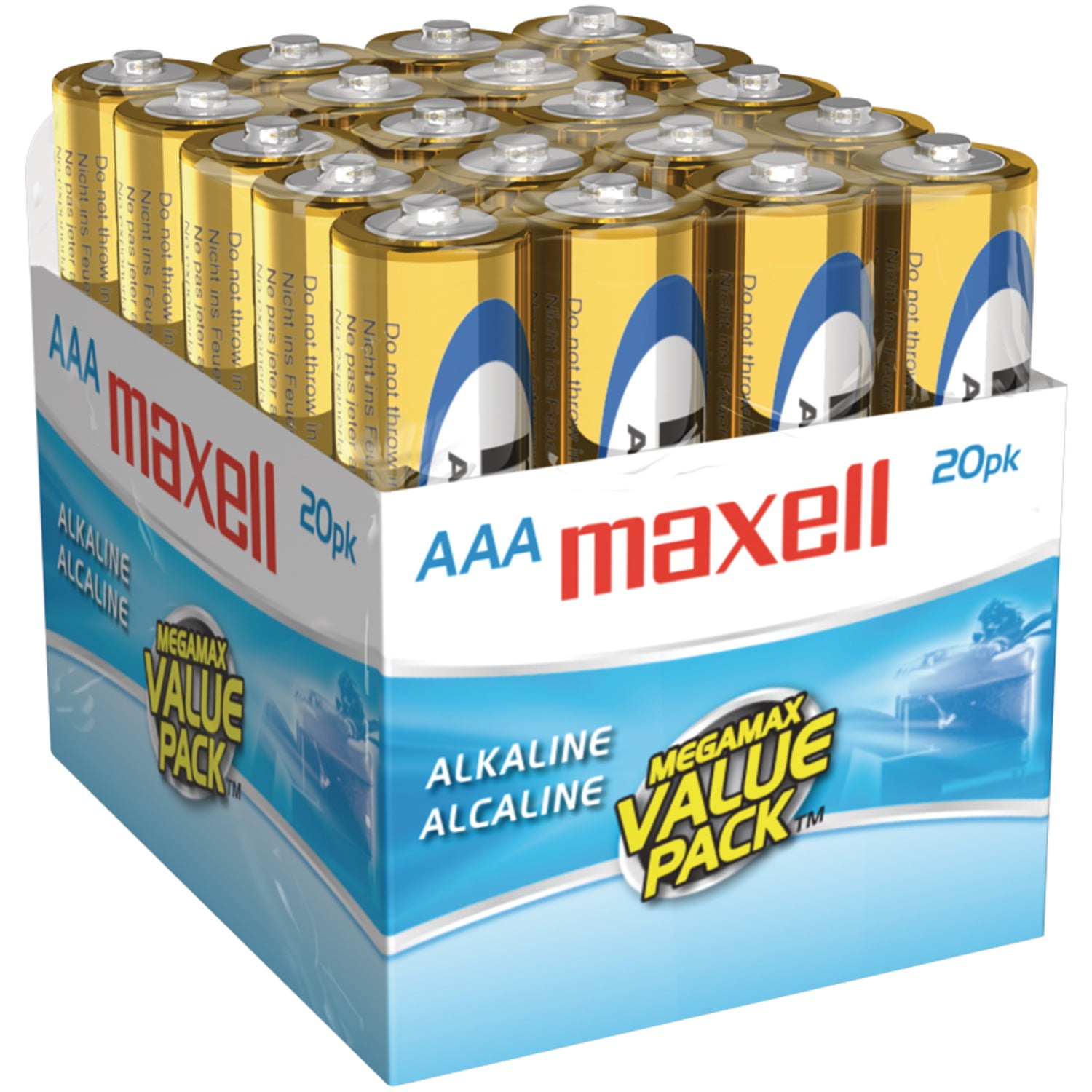 MAXELL-HEADPHONES 20PK AAA ALKALINE BATTERIES - Walmart.com