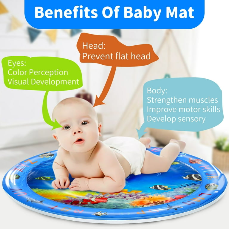 Inflatable Baby Play Mat – Shark-Themed Tummy Time Fun For Infants ...