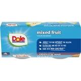 Dole No Sugar Added Mixed Fruit Snack in Cherry Gel, Diced Pineapple ...