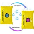 Reusable Silica Gel Dehumidifier Bags with Color-Changing Window, Car ...
