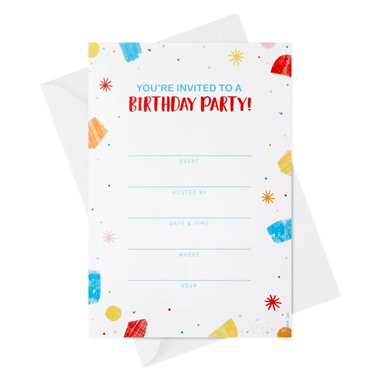 Hallmark Birthday Invitations For Boys