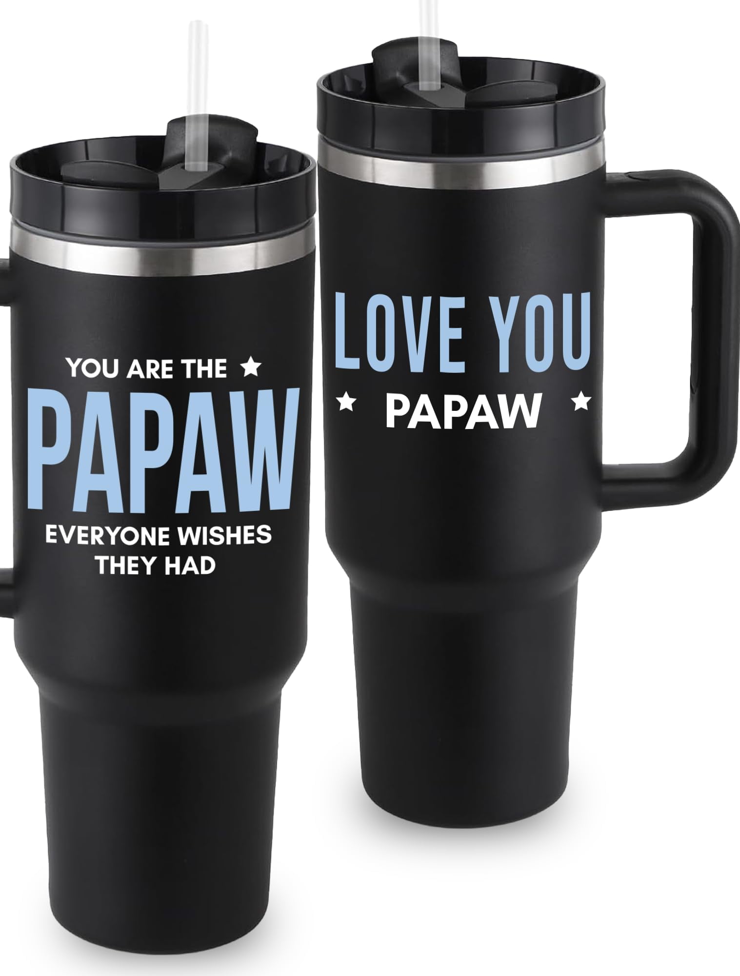 Vaso KEDRIAN Papaw 1183 ml de acero inoxidable con pajita de vidrio ...