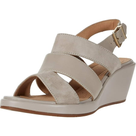Clarks Un Plaza Go Stone Suede/Leather Combi 6 | Walmart Canada