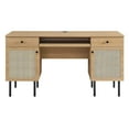 Modway Chaucer Office Desk in Oak - Walmart.com