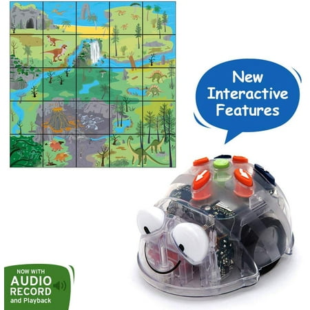 TTS Blue-Bot Bluetooth Programmable Floor Robot & Dinosaur Island Floor ...