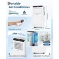 2PCS 8000 BTU Portable Air Conditioner, 3-in-1 AC Unit with Cool, Fan ...