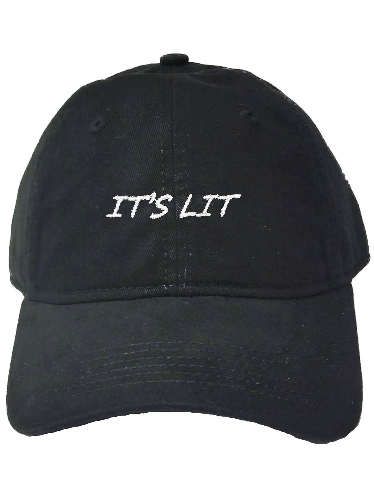 Go All Out Adult It's Lit Embroidered Deluxe Dad Hat - Walmart.com