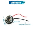 REGALWOVEN 1156 Bulb 2 Wired Car Brake Turn Signal Light Socket Adapter ...