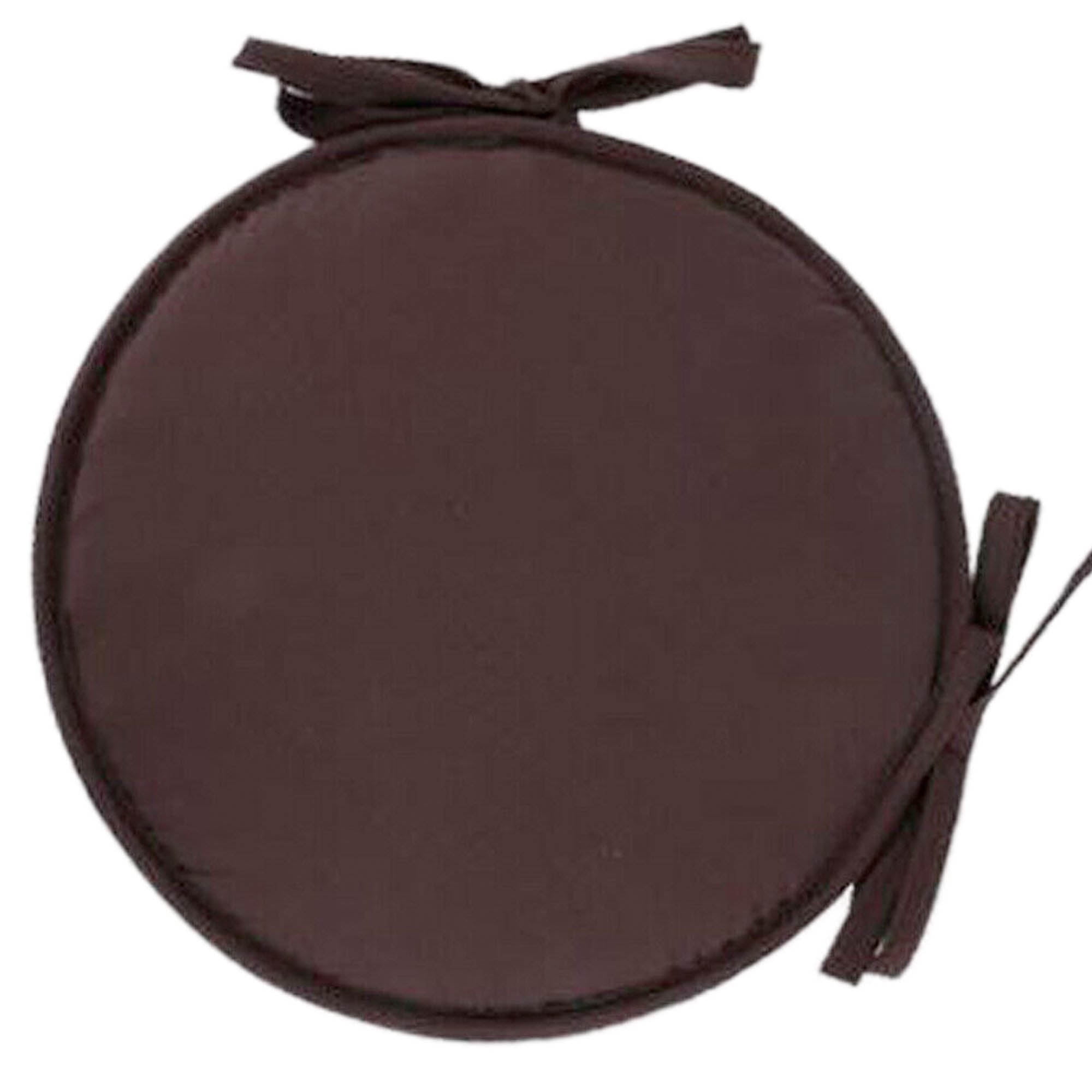 Chair Seat Pad Bistro Round Chair Seat Pad Cushions Tie-on Kitchen ...