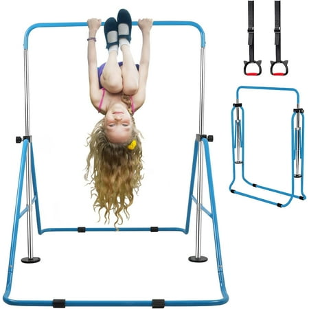 Expandable Gymnastics Bars with Ring, Adjustable Height Gymnastic ...