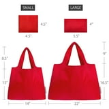 Wrapables Large & Small Foldable Tote Nylon Reusable Grocery Bags, Set ...