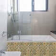 1Set Waterproof PVC Tile Stickers for Kitchen Bathroom Waterprrof Wall ...
