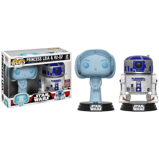 Funko POP! Star Wars Princess Leia & R2-D2 Vinyl Bobble Head 2-Pack ...