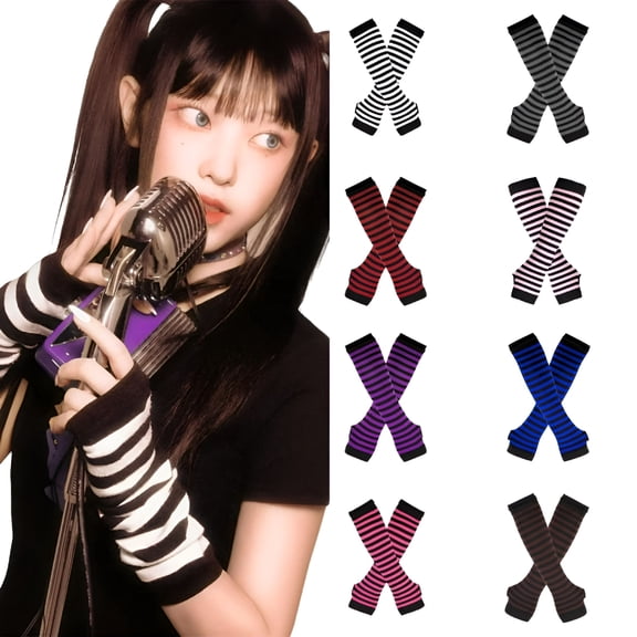 YooGuoGuo Cute Arm Cover Y2K Knitted Arm Warmer Grunge Fairy Fingerless ...
