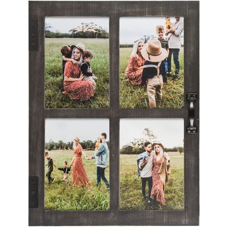 GLM Farmhouse Window Frame Holds Four 4x6 and 5x7 Photos, Farmhouse ...