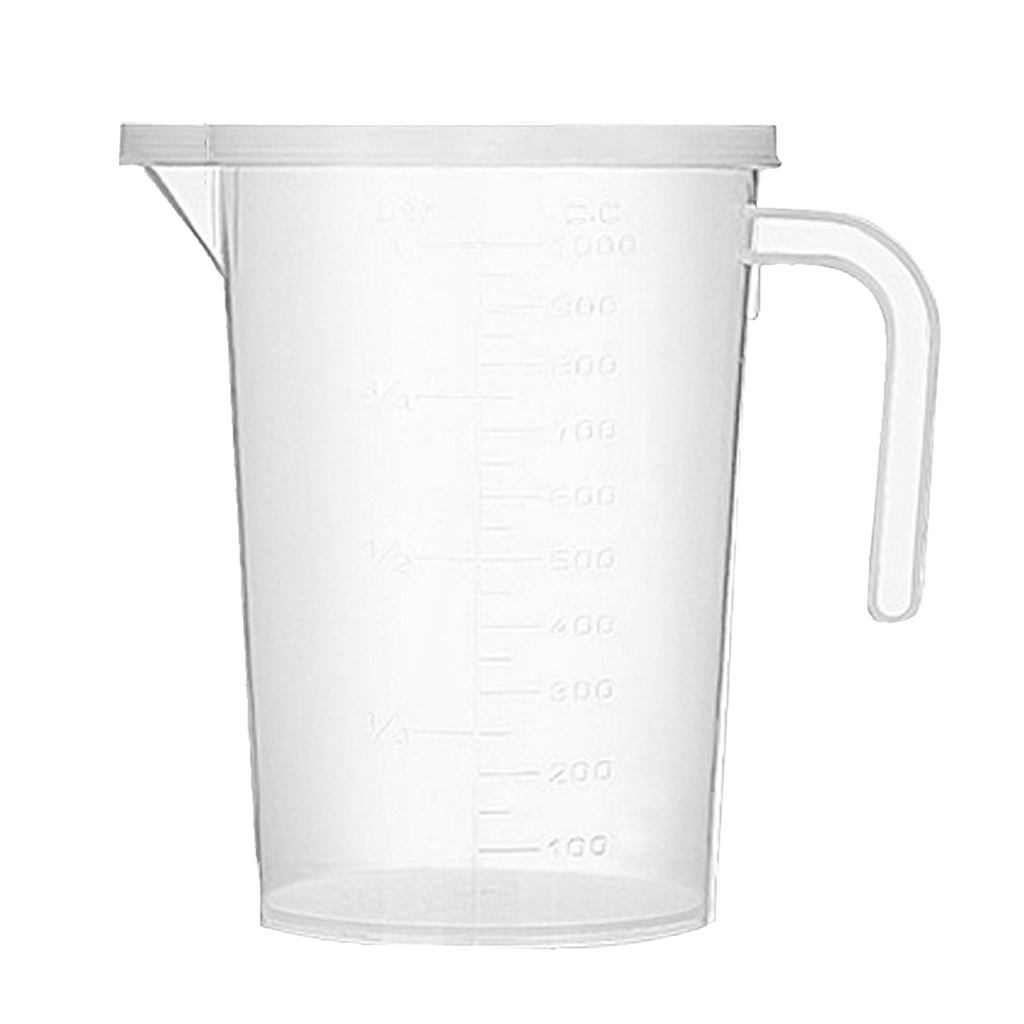 PP Measuring Jug Cup with Lid Graduated Cooking Kitchen 1000ml ...