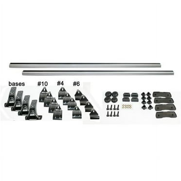 AA-Racks Aluminum Universal Fullsize Van Two Bar Rain Gutter Roof Racks ...