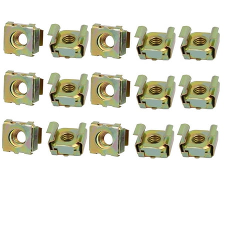 15pcs M5x0.8mm 65Mn Spring Steel Captive Cage Nut for Server Shelf ...