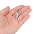 2Pcs Spring Plunger with Pull Ring M6*1 0.47" Thread Length Pin Dia.4mm ...