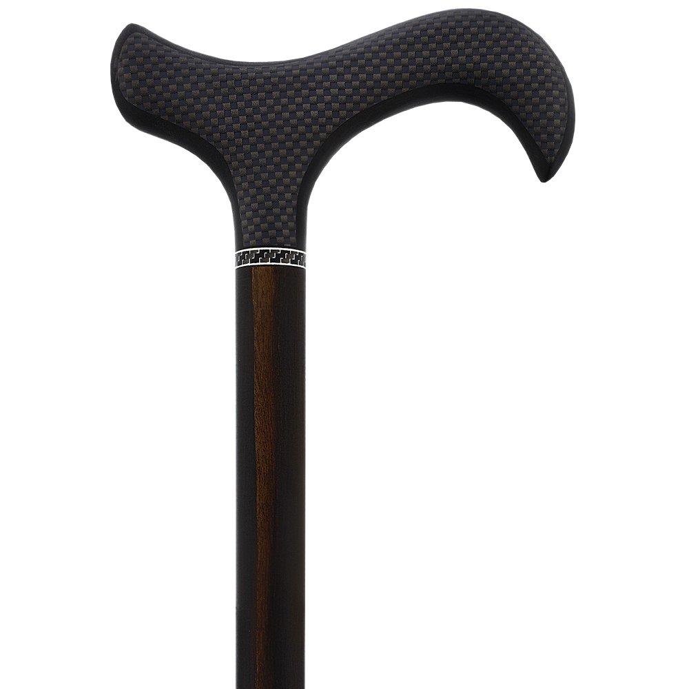 Royal RC Canes Exotic Macassar Ebony Wood Wrapped Derby Carbon Fiber ...