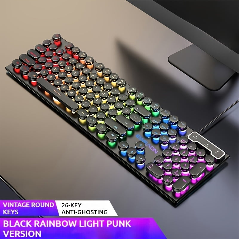 Click here for Unbranded Gx330 Gaming/104 Keys Wired Retro Punk R... prices