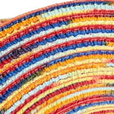 Colorful Round Placemats Set of 8, Braided Rainbow Table Mats for ...