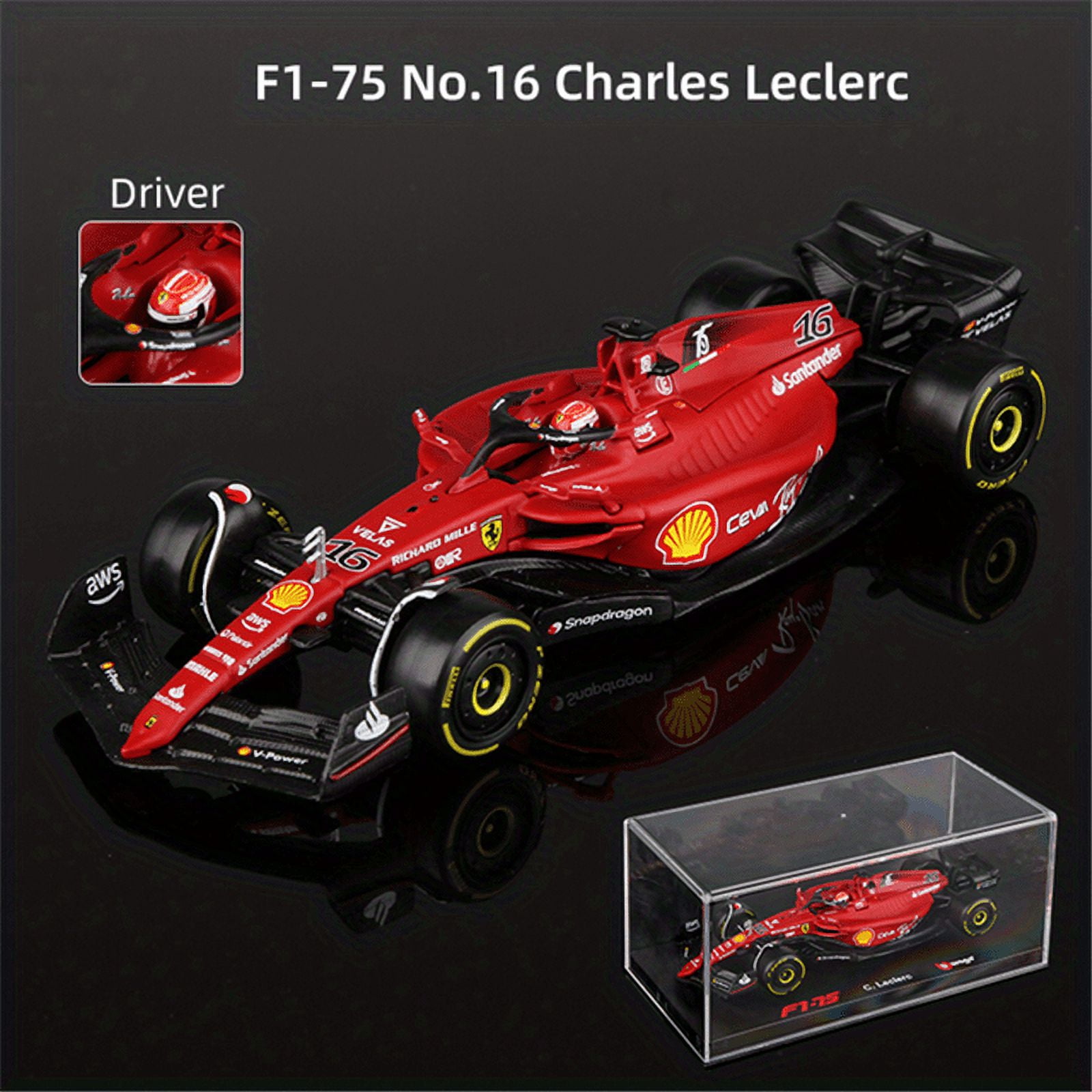Click here for Grm Burago Acrylic Hardcover 1:43 2022 Ferrari F1-... prices