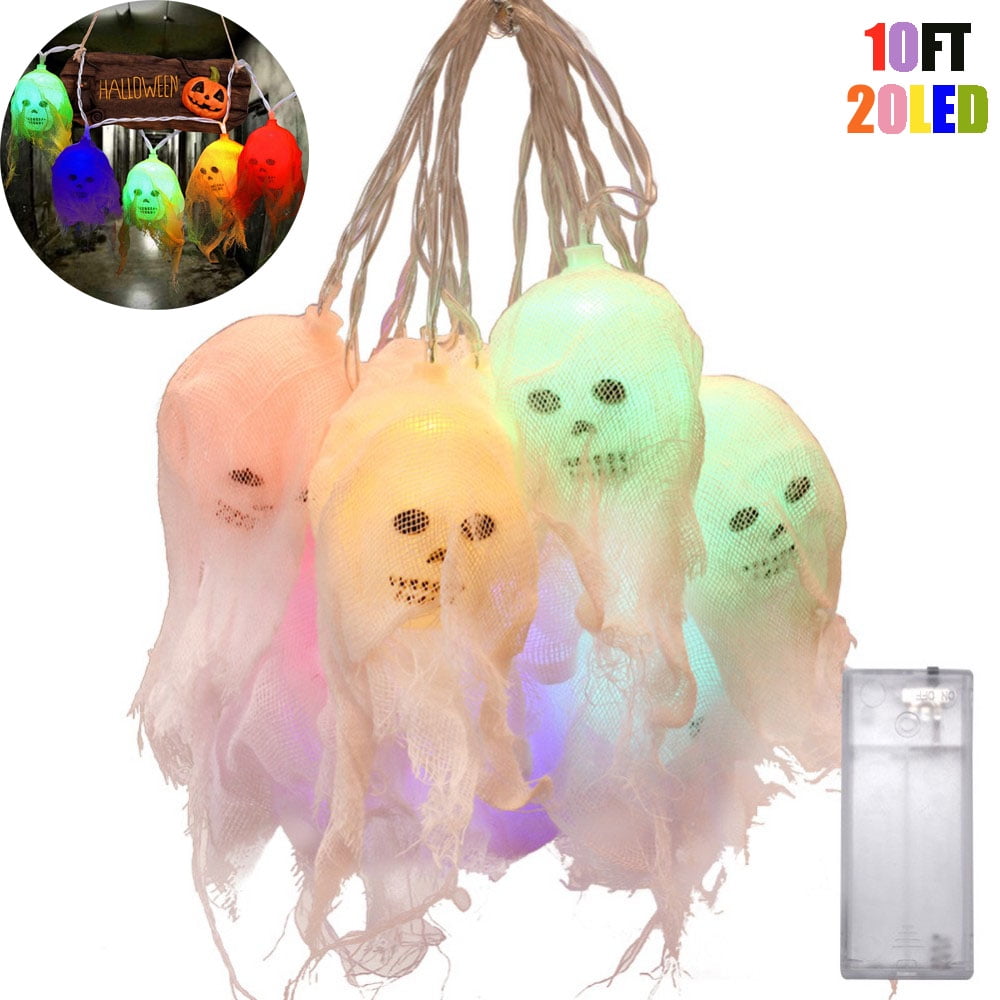 10ft Halloween Skull String Light, Halloween Decoration String Lights ...