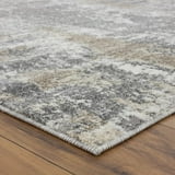 Luxe Weavers Modern Abstract Gray 4x5 Area Rug, Living Room Carpet ...