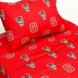 College Covers NC State Wolfpack Twin XL Cotton Sheet Set - Flat ...