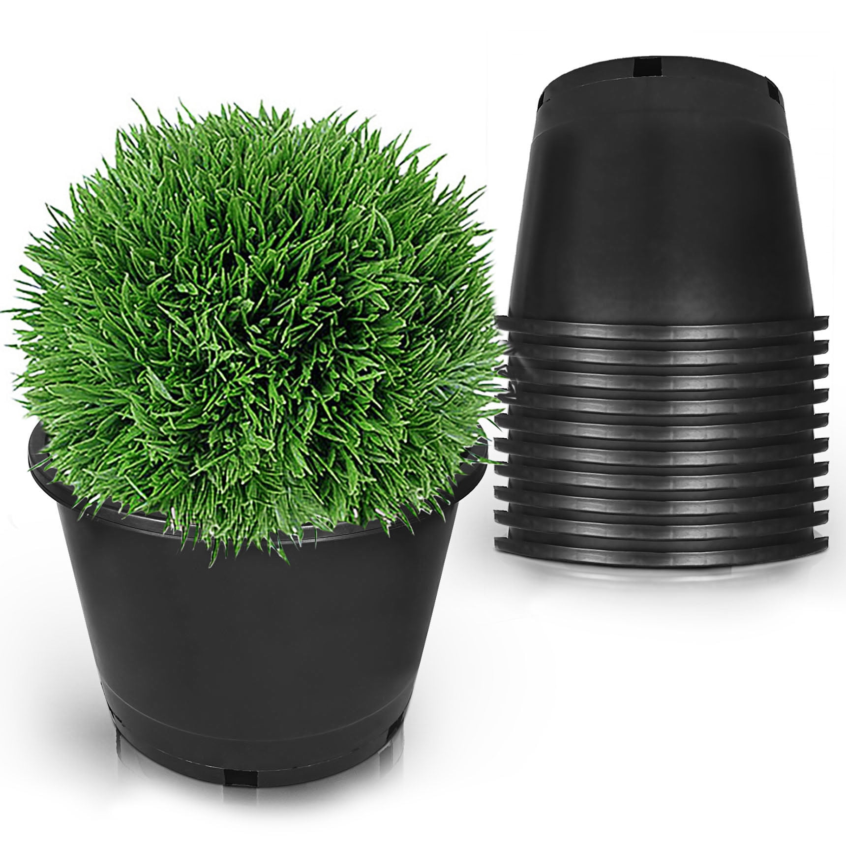 Labwork Trade Heavy Duty Huge Premium Nursery Pot Root Garden Container Fast Shipping - Walmart.com