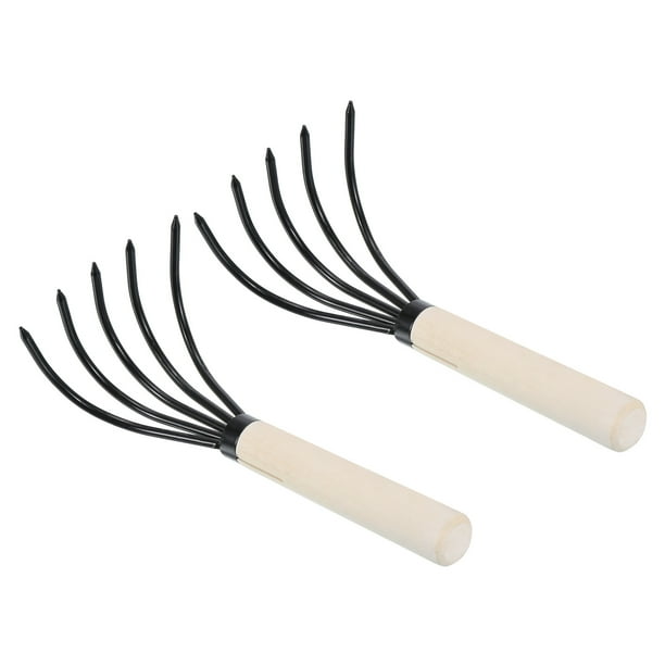 Uxcell 9 Inch 5 Tines Garden Claw Rake Hand Rake Cultivator Claw Soil ...