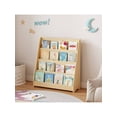 4-Tier Kids Bookshelf, Toddler Book Display Shelves, Helps Keep ...