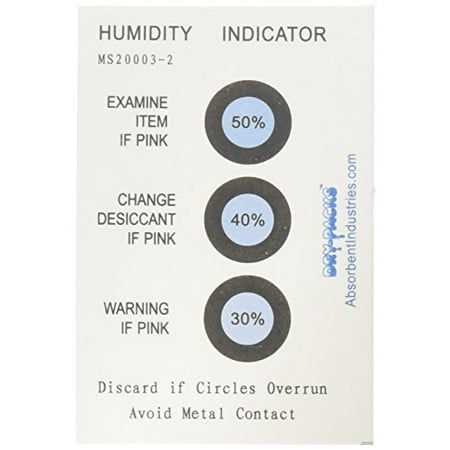 Dry-Packs Humidity Indicator Card - 3 Dot 30%/40%/50% - MS20003-2 ...