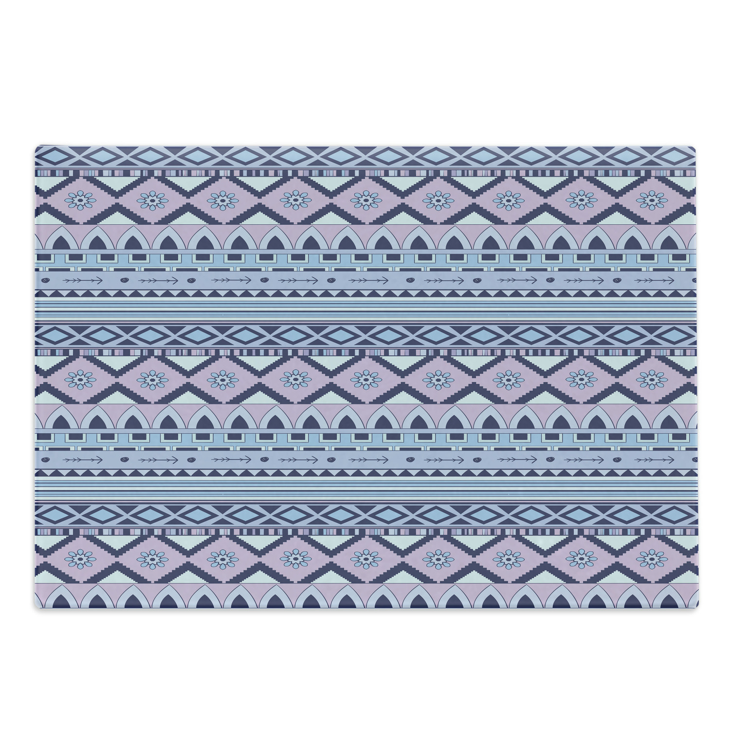 Aztec Cutting Board, Illustration of Colorful Geometric Historic ...